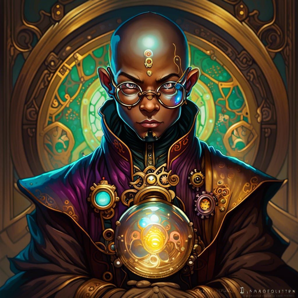 Steampunk Telekinetic Monk - AI Generated Artwork - NightCafe Creator