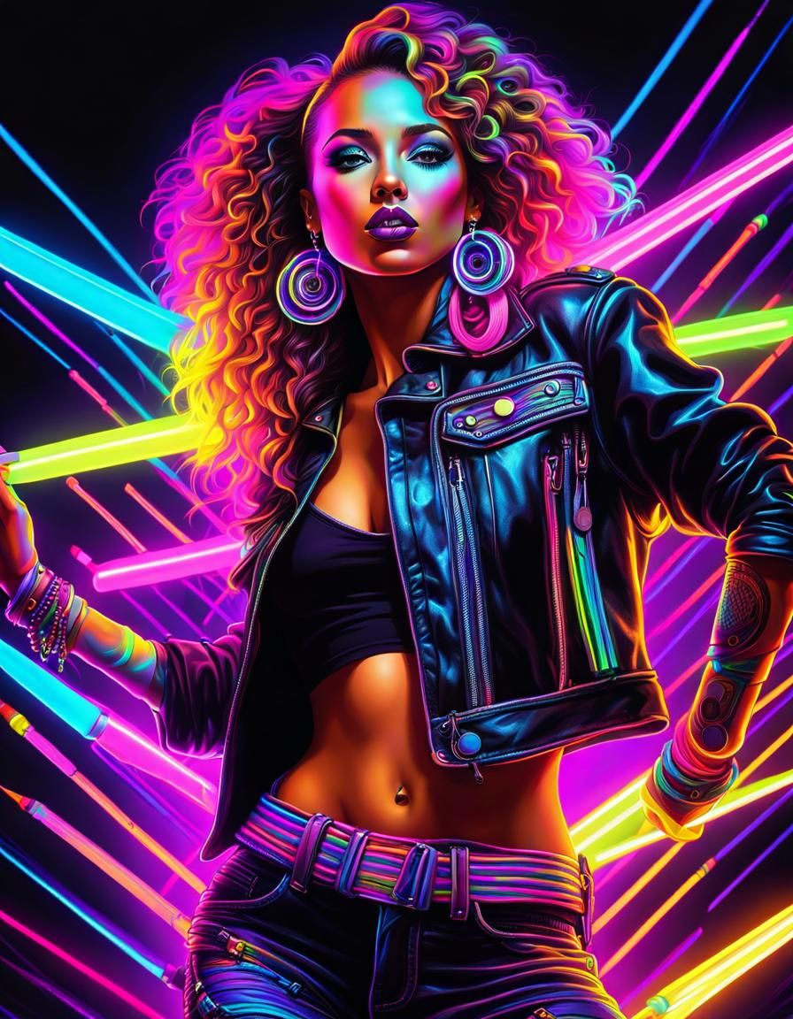 Rave Dancer - AI Generated Artwork - NightCafe Creator
