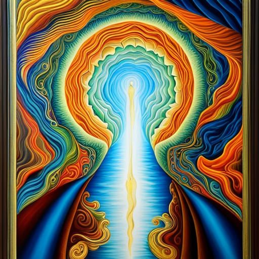 The Infinite Mind of God, opening from Heaven, done in super fine ...