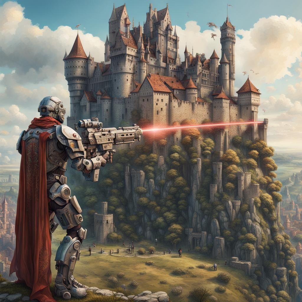 Medieval laser telemetry - AI Generated Artwork - NightCafe Creator