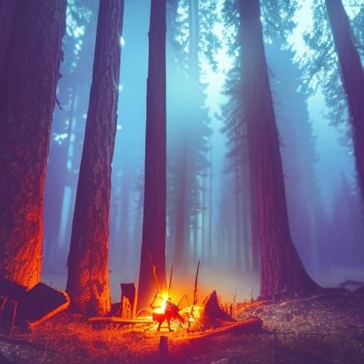 Campfire - AI Generated Artwork - NightCafe Creator
