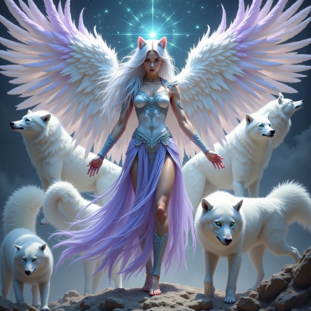 Wolfie The Guardian Of Kitsune and Wolves