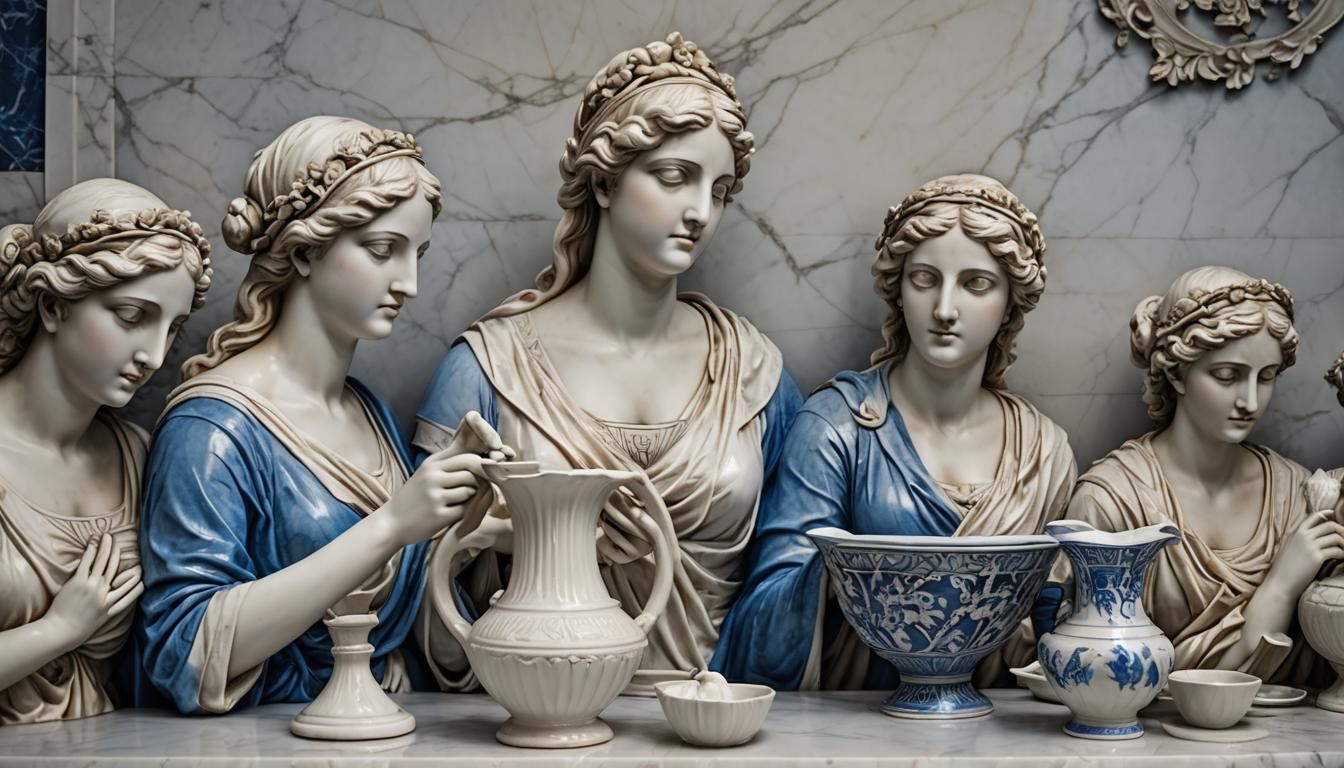 marble still-life - AI Generated Artwork - NightCafe Creator