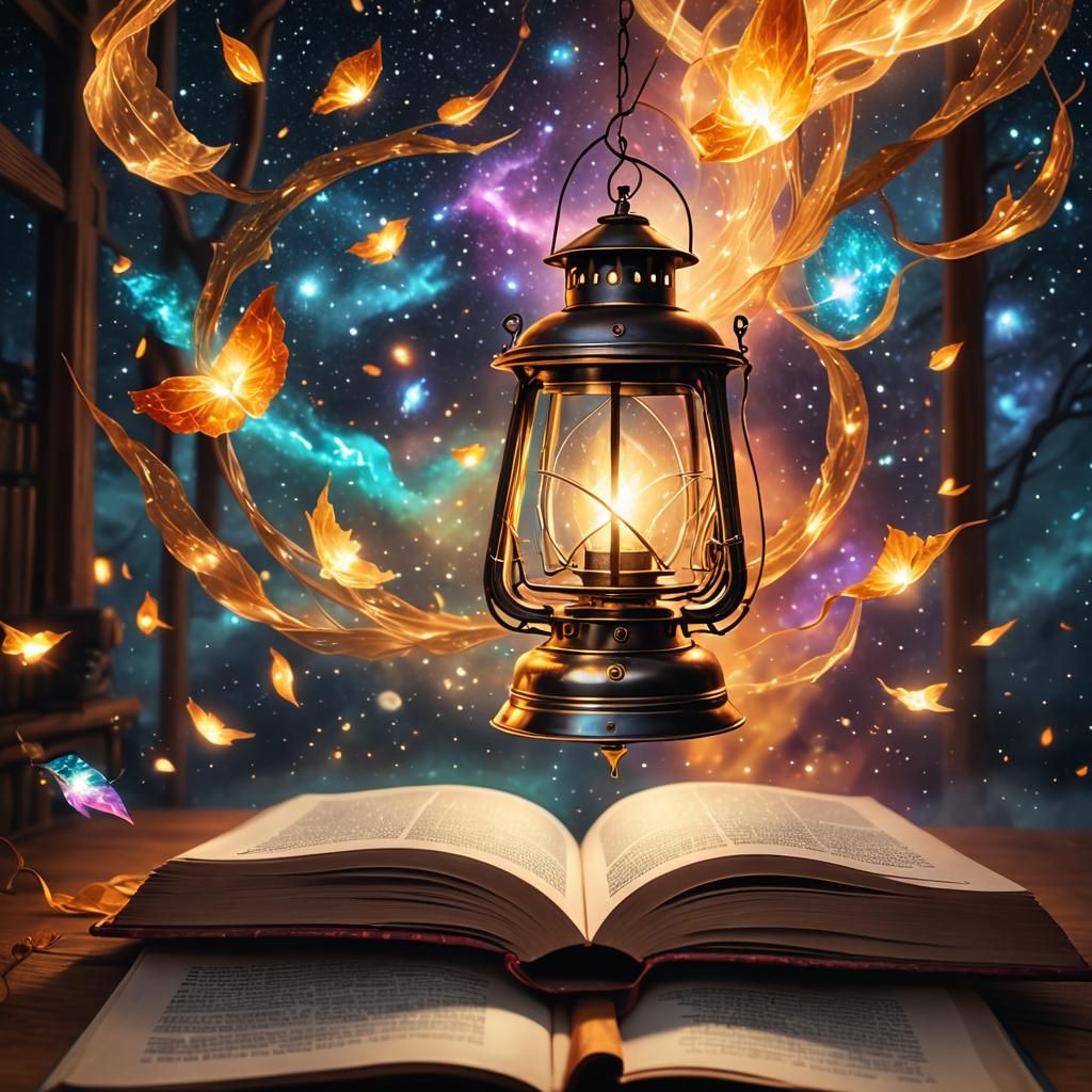 Reading at night - AI Generated Artwork - NightCafe Creator