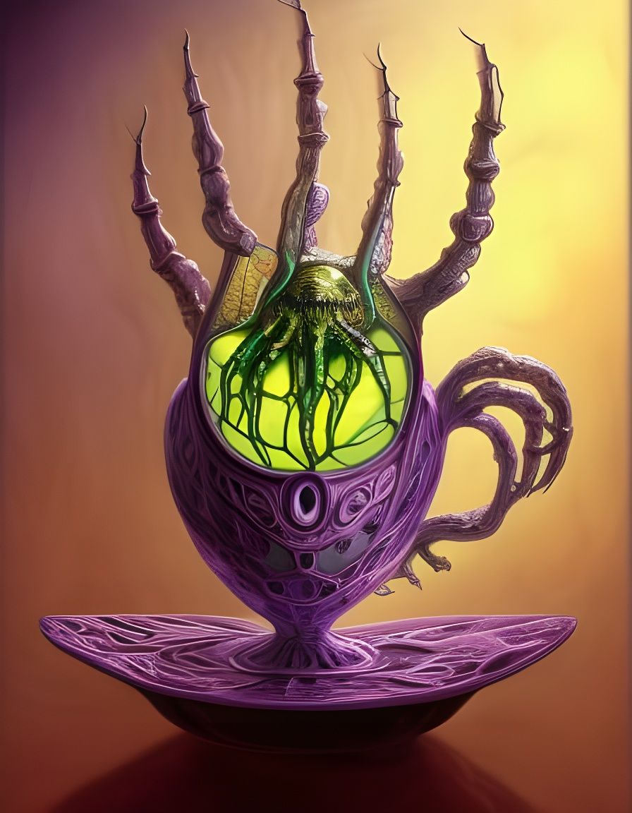 Alien cup with a lid - AI Generated Artwork - NightCafe Creator