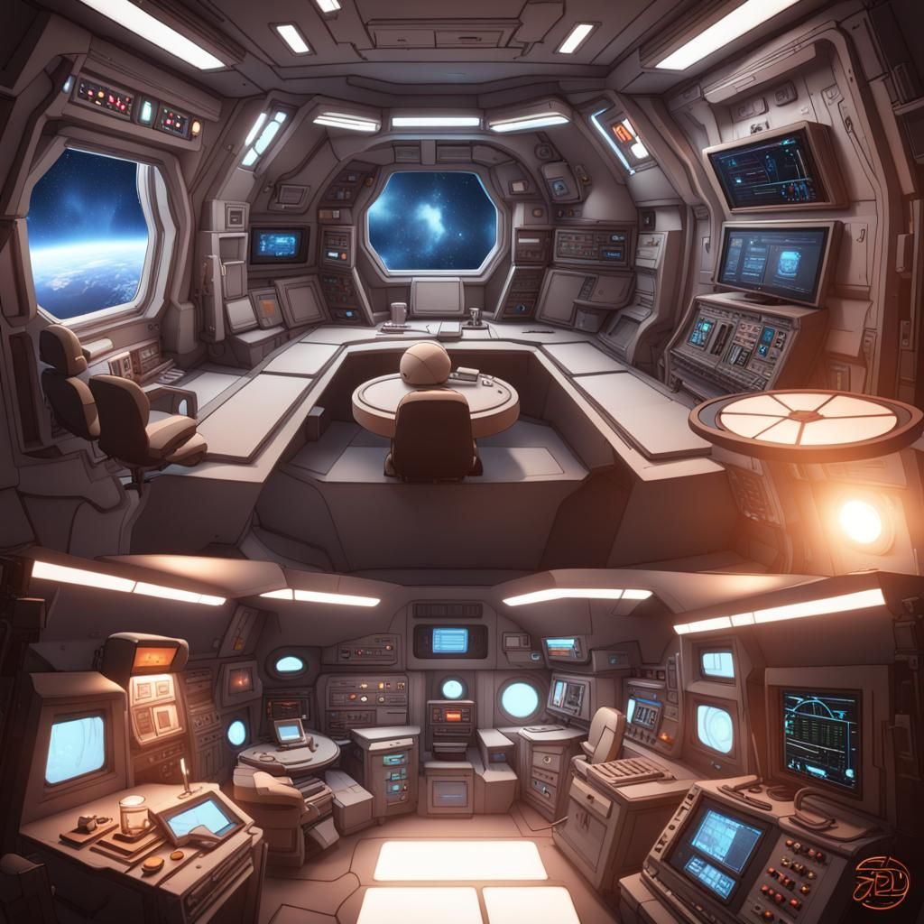 life aboard a spaceship! 🚀 From bustling control rooms to cozy living ...