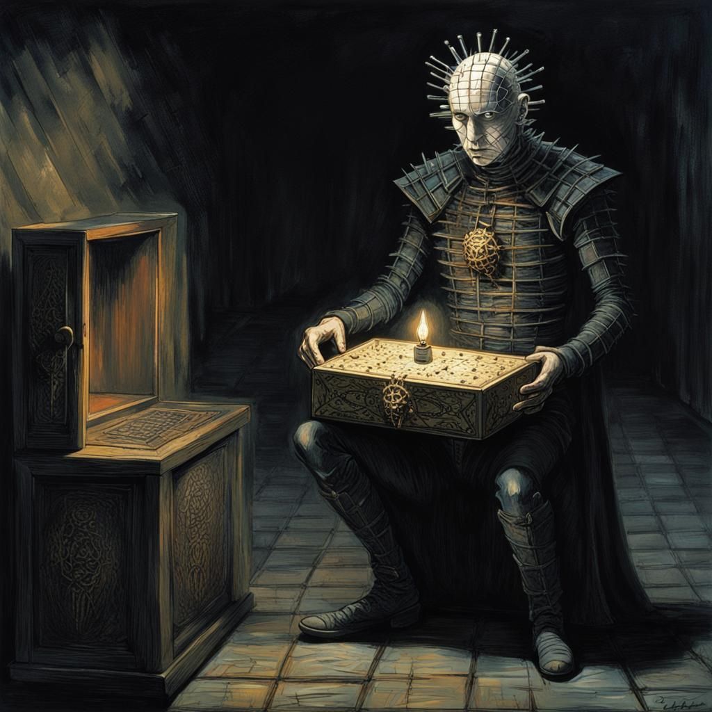 PinHead from the movie Hellraiser directed by Clive Barker. He's ...