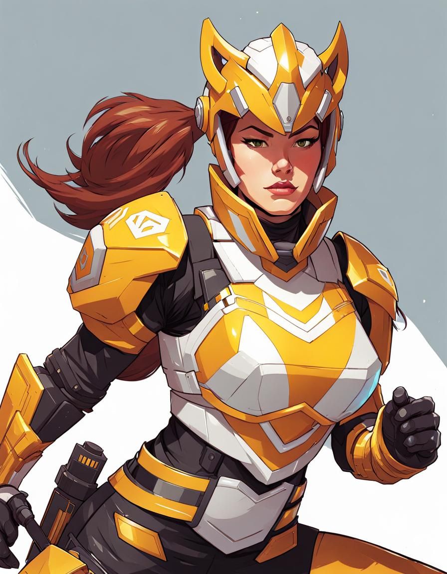 Brigitte from Overwatch as a Power Ranger, Concept Art - AI Generated ...