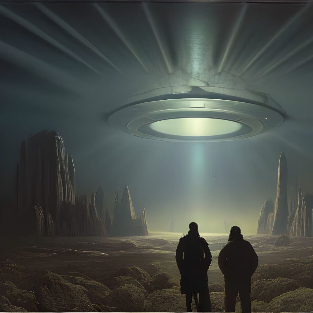 Gray Alien Arrival - AI Generated Artwork - NightCafe Creator