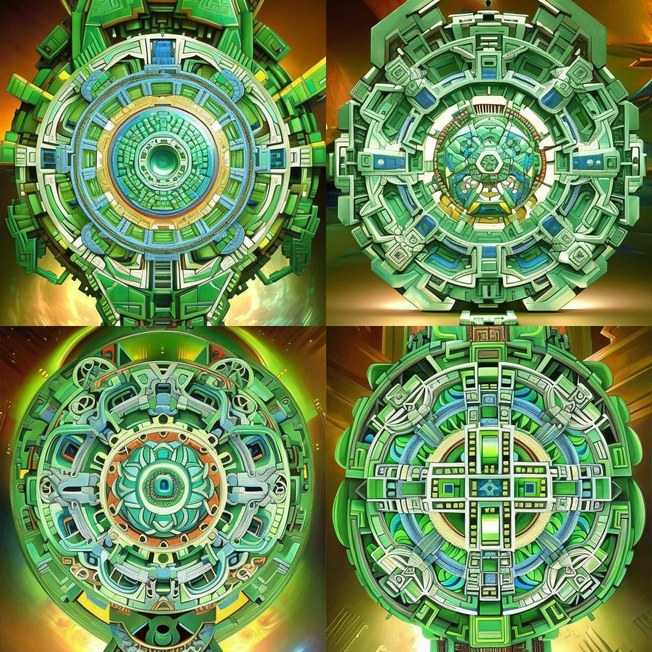 Gallery: Abstract maximalist geometric psy-sci-fi 21may23 - AI ...