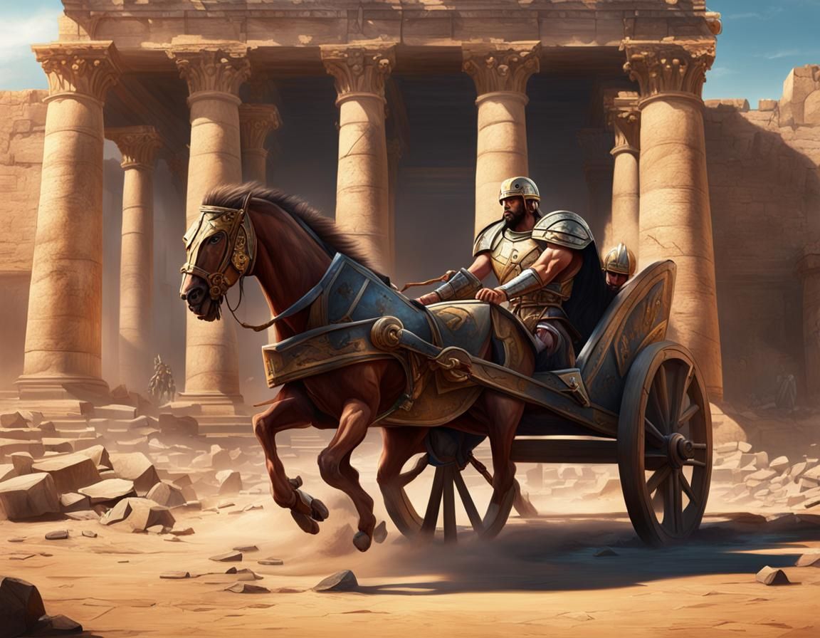 Lonely Achilles drags Hector's mangled body in front of the walls of ...