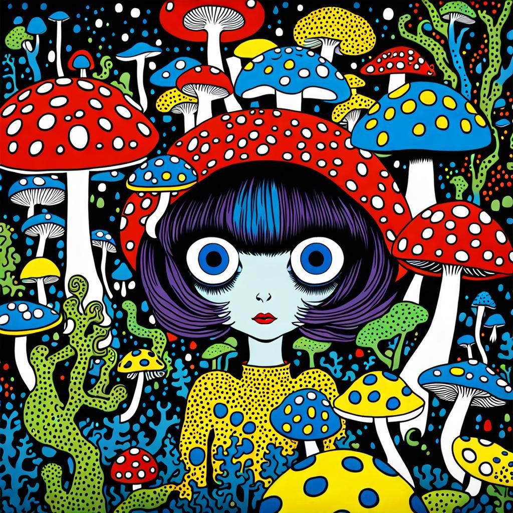 Fungi Girl 12904 - AI Generated Artwork - NightCafe Creator