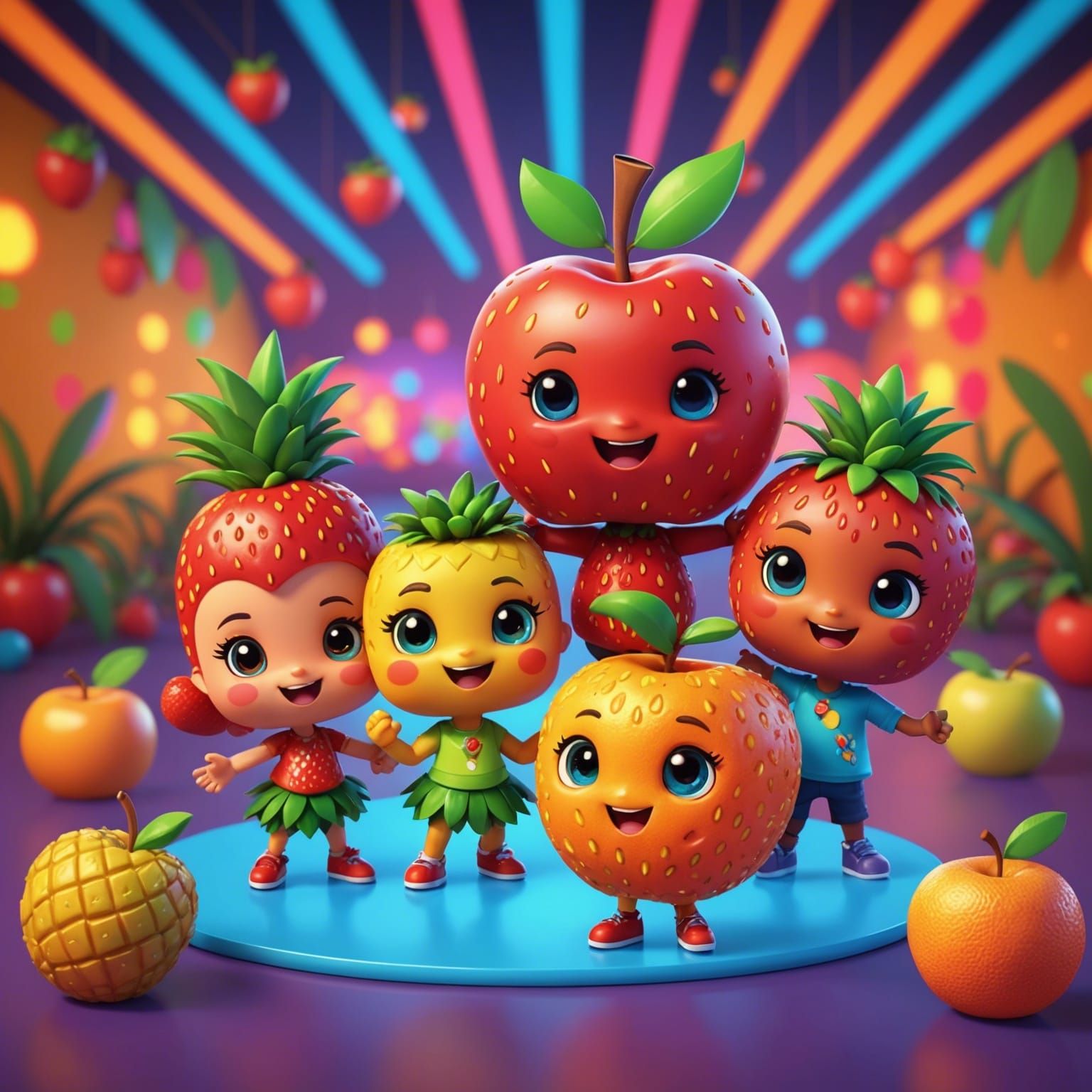 It's a Chibi Party! - AI Generated Artwork - NightCafe Creator