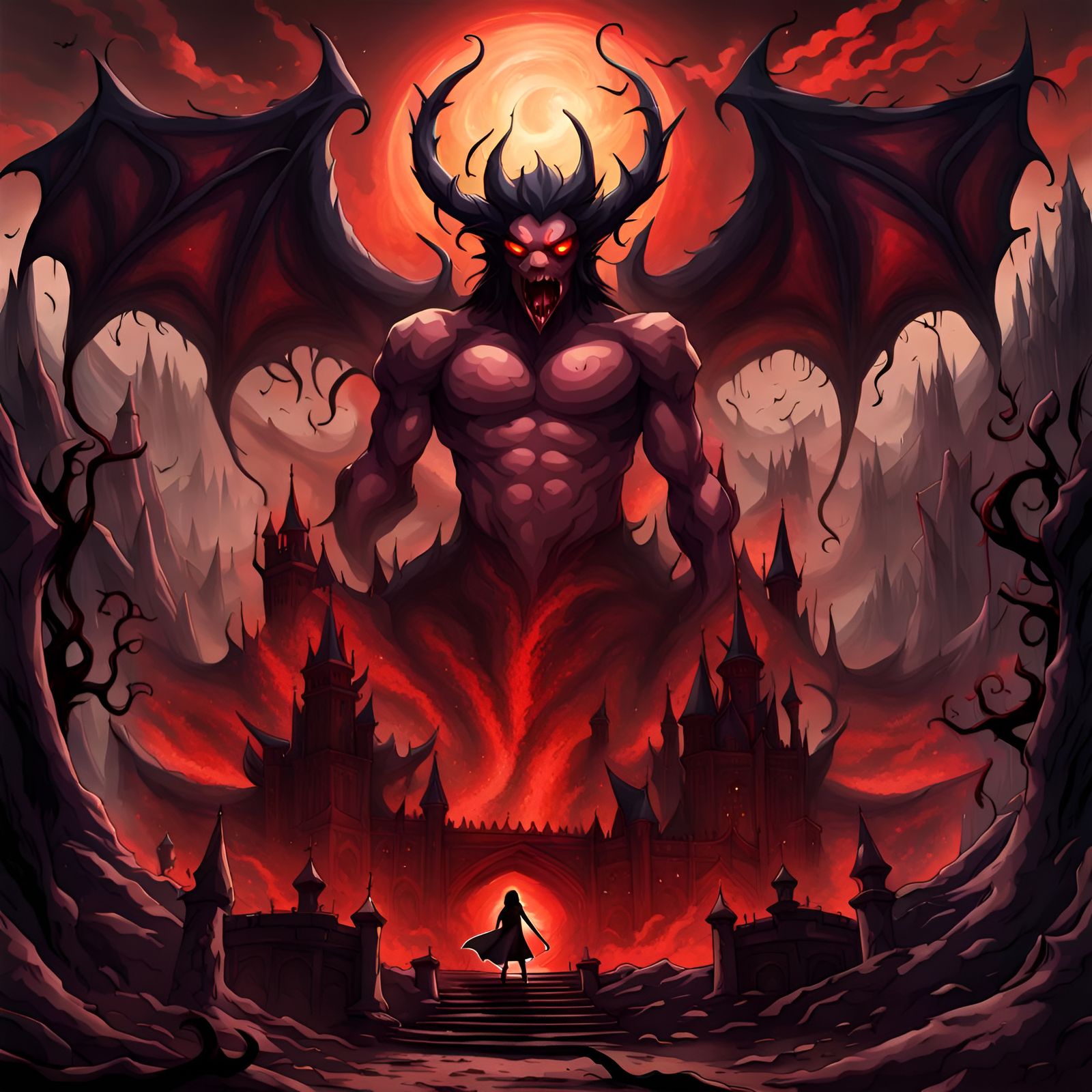 The Demon Realm - AI Generated Artwork - NightCafe Creator