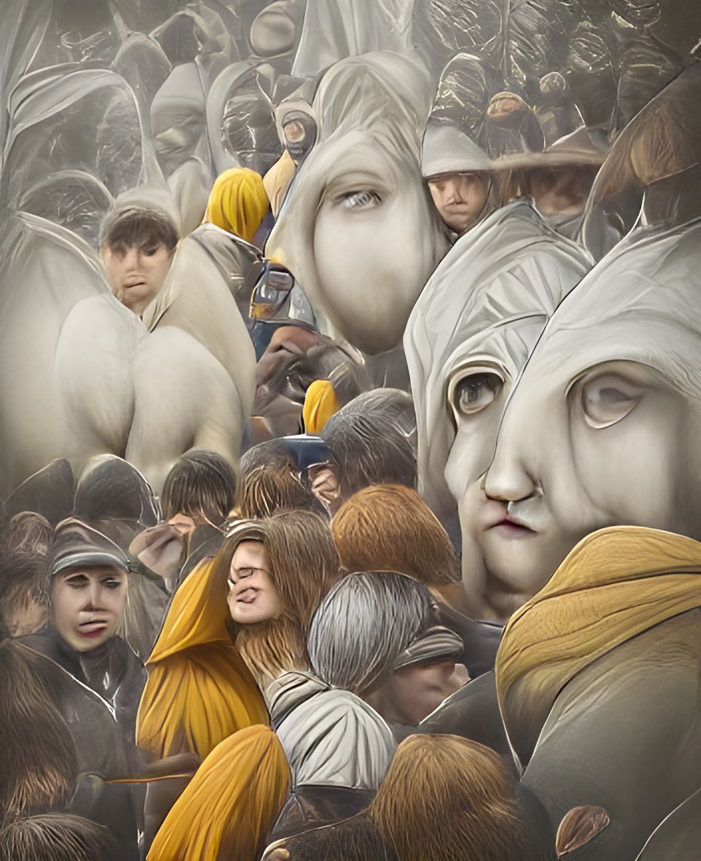 Crowd of people - AI Generated Artwork - NightCafe Creator