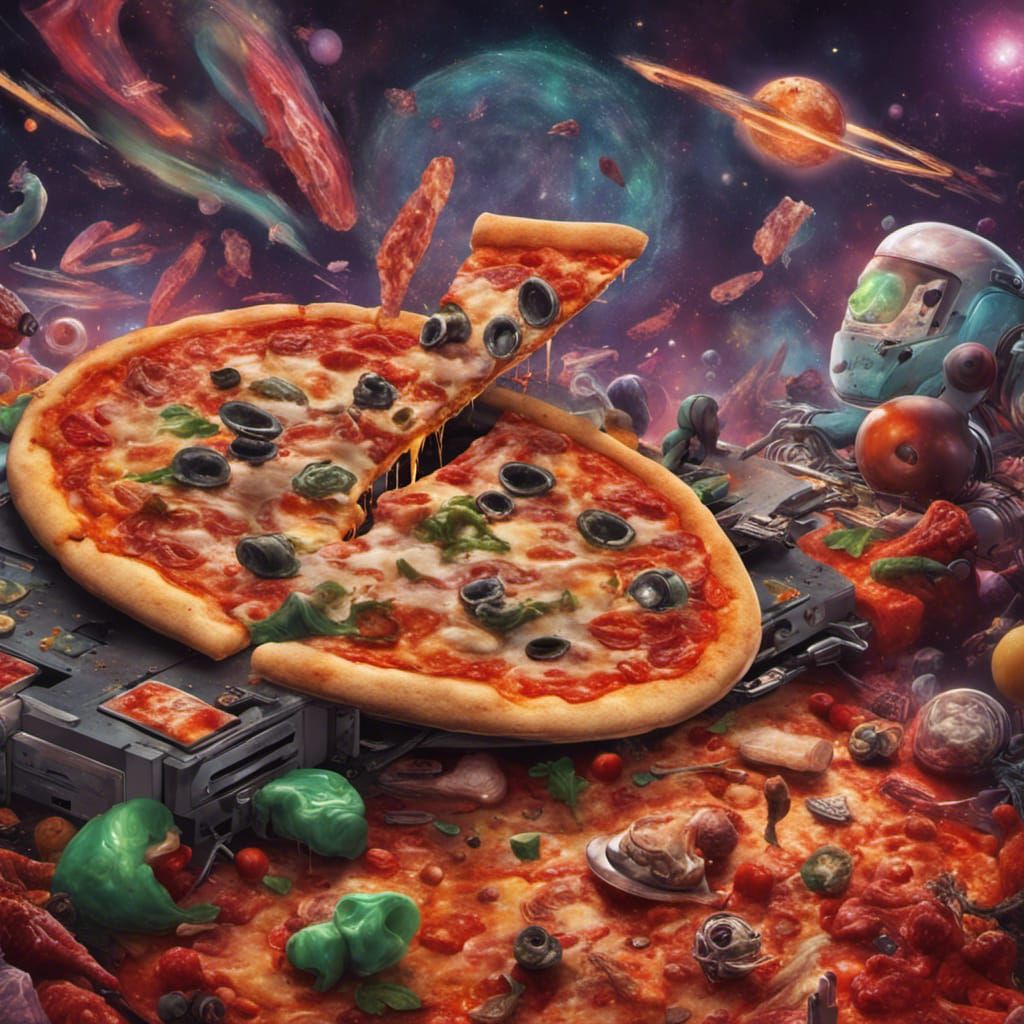 Pizza - AI Generated Artwork - NightCafe Creator