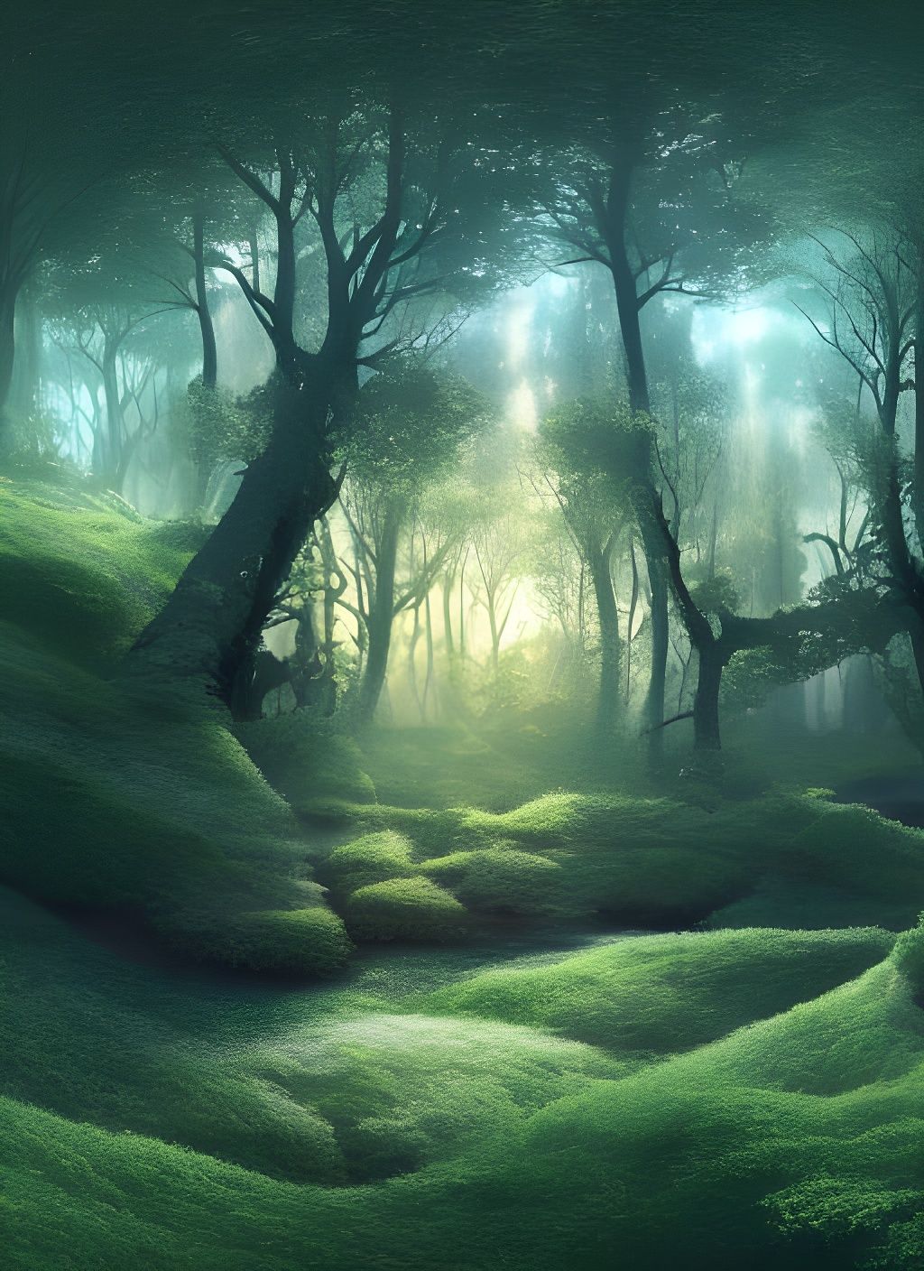 Microbiology forest - AI Generated Artwork - NightCafe Creator