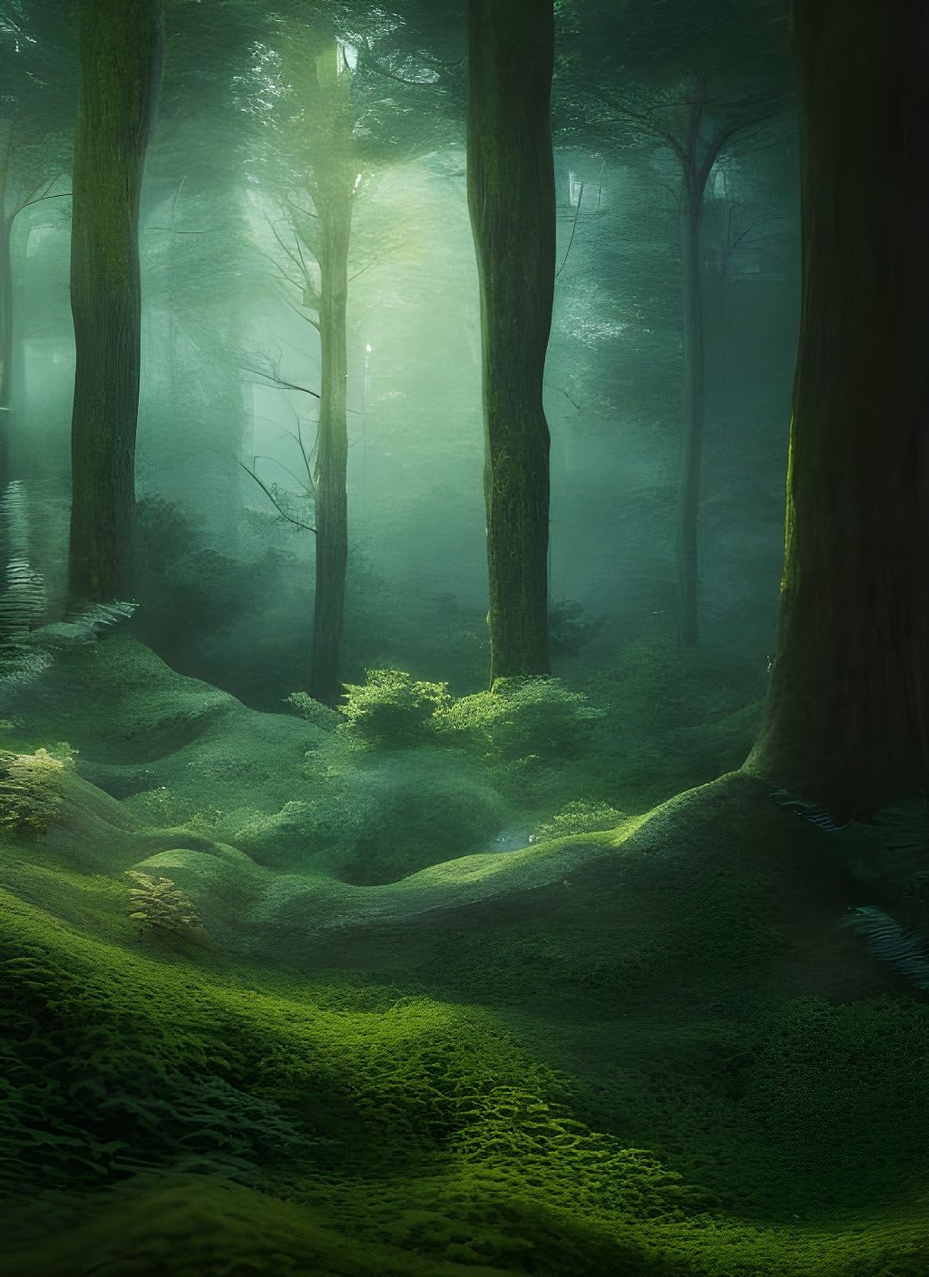 Microbiology forest - AI Generated Artwork - NightCafe Creator