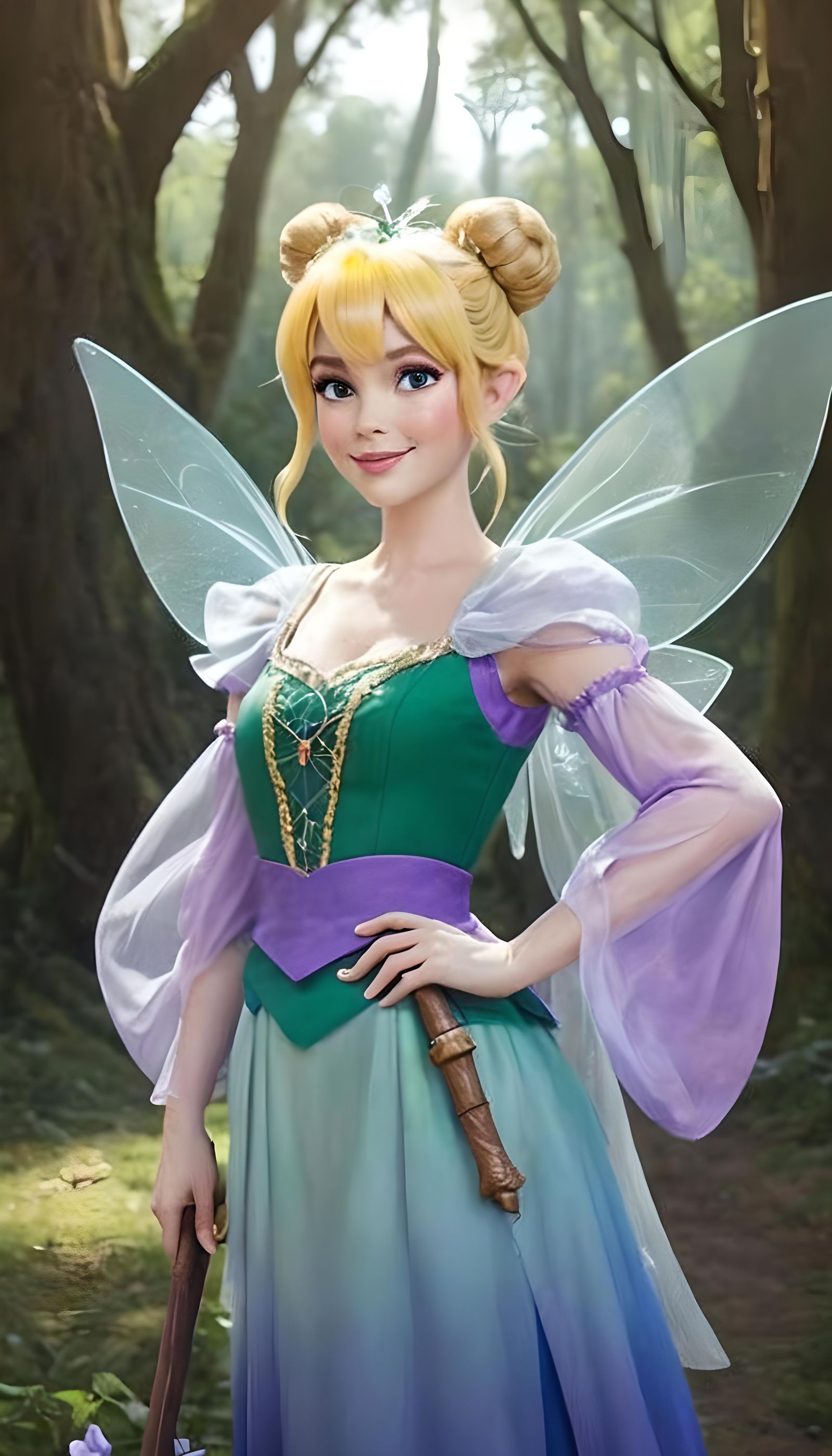 Tinker Bell as Maid Mari(a|o)n - AI Generated Artwork - NightCafe Creator