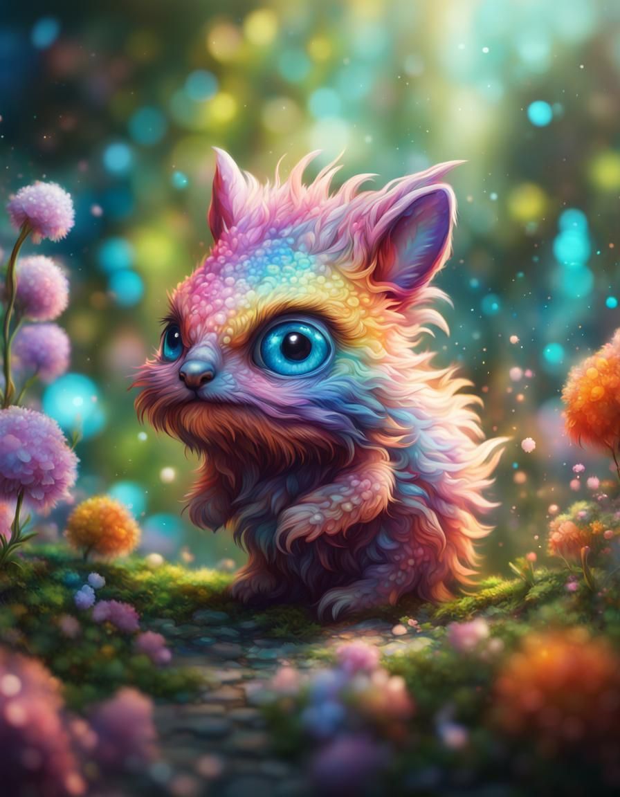 Cute Alien Creature - AI Generated Artwork - NightCafe Creator