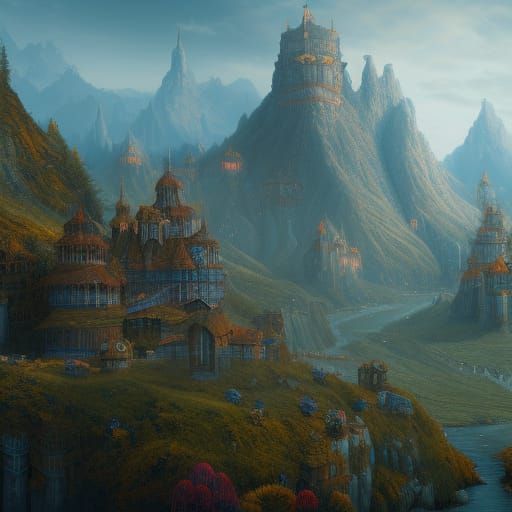 Mysthical Kingdom - AI Generated Artwork - NightCafe Creator