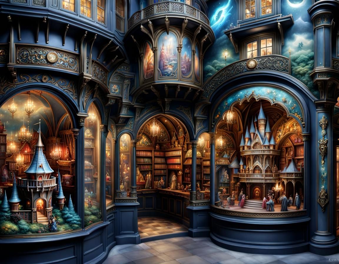 Toy Shop Window Displays - AI Generated Artwork - NightCafe Creator