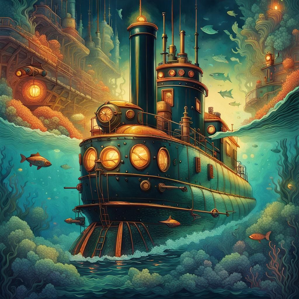 Ocean Rail - AI Generated Artwork - NightCafe Creator