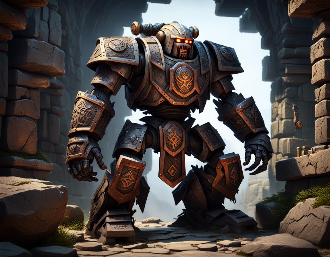 Dwarf War Machine. - AI Generated Artwork - NightCafe Creator