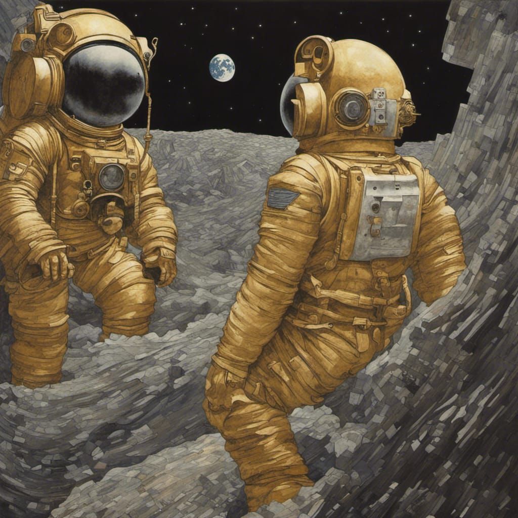 Walking on the Moon Gustav Klimt Guido Borelli Steven Belledin art ...