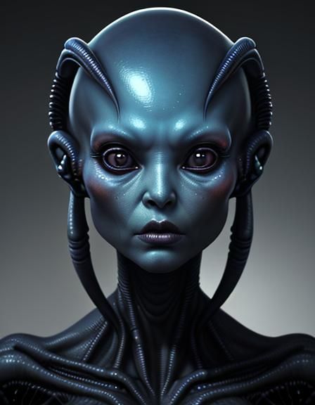 Alien woman,8k resolution concept art portret