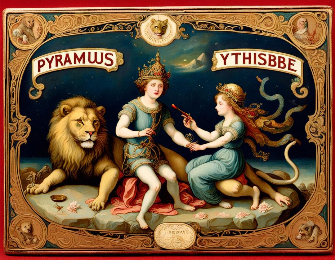 "Pyramus y Thisbe" Vintage Cigar Box Label - AI Generated Artwork ...