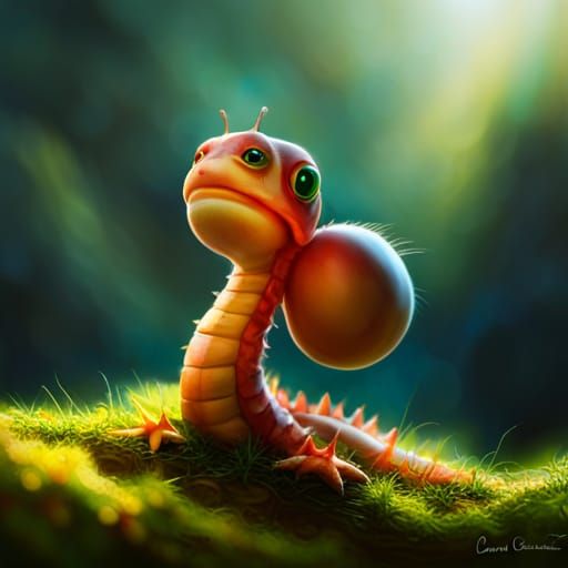 Dragon Worm - AI Generated Artwork - NightCafe Creator