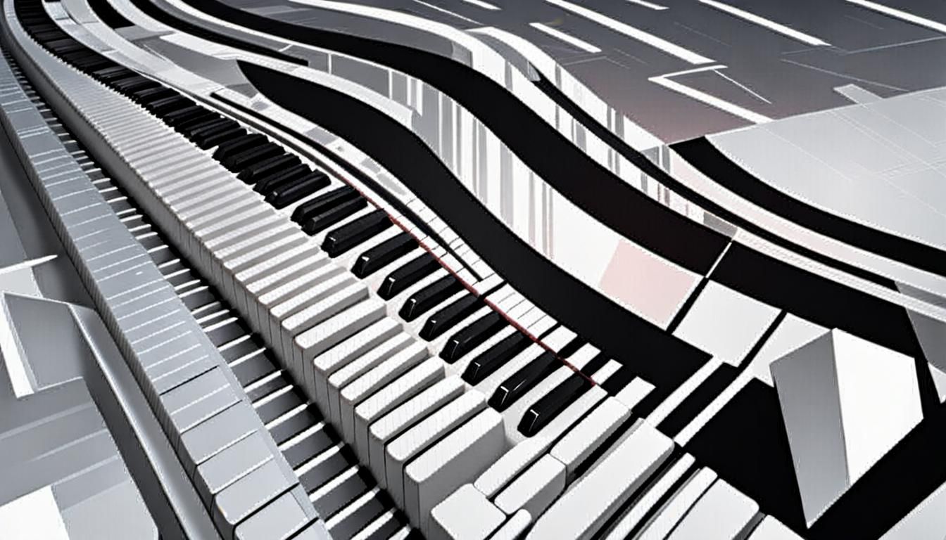 Futuristic Piano Keys - AI Generated Artwork - NightCafe Creator