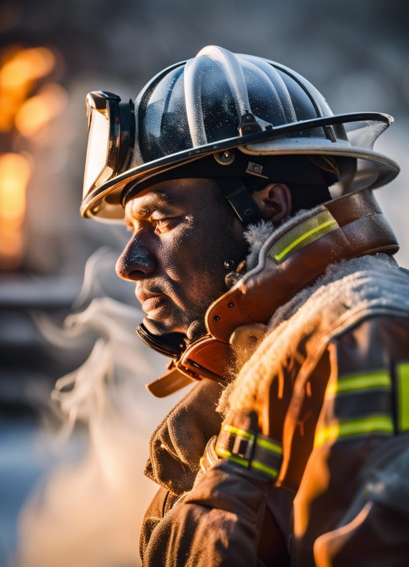 Firefighter - AI Generated Artwork - NightCafe Creator
