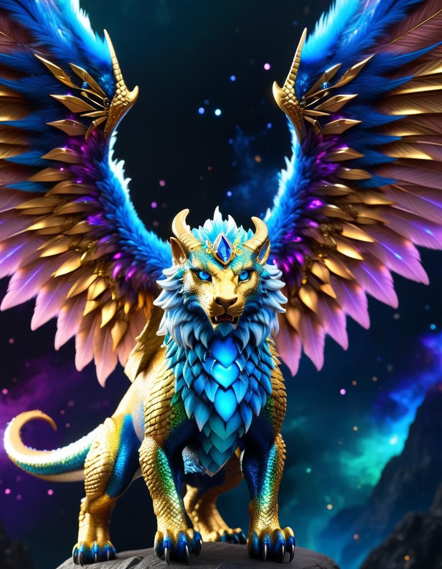 Chimera Dragon - AI Generated Artwork - NightCafe Creator