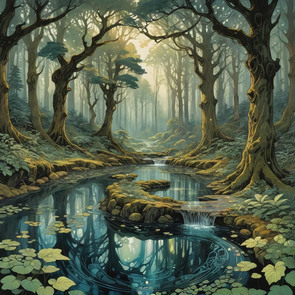 Magic Waters - AI Generated Artwork - NightCafe Creator