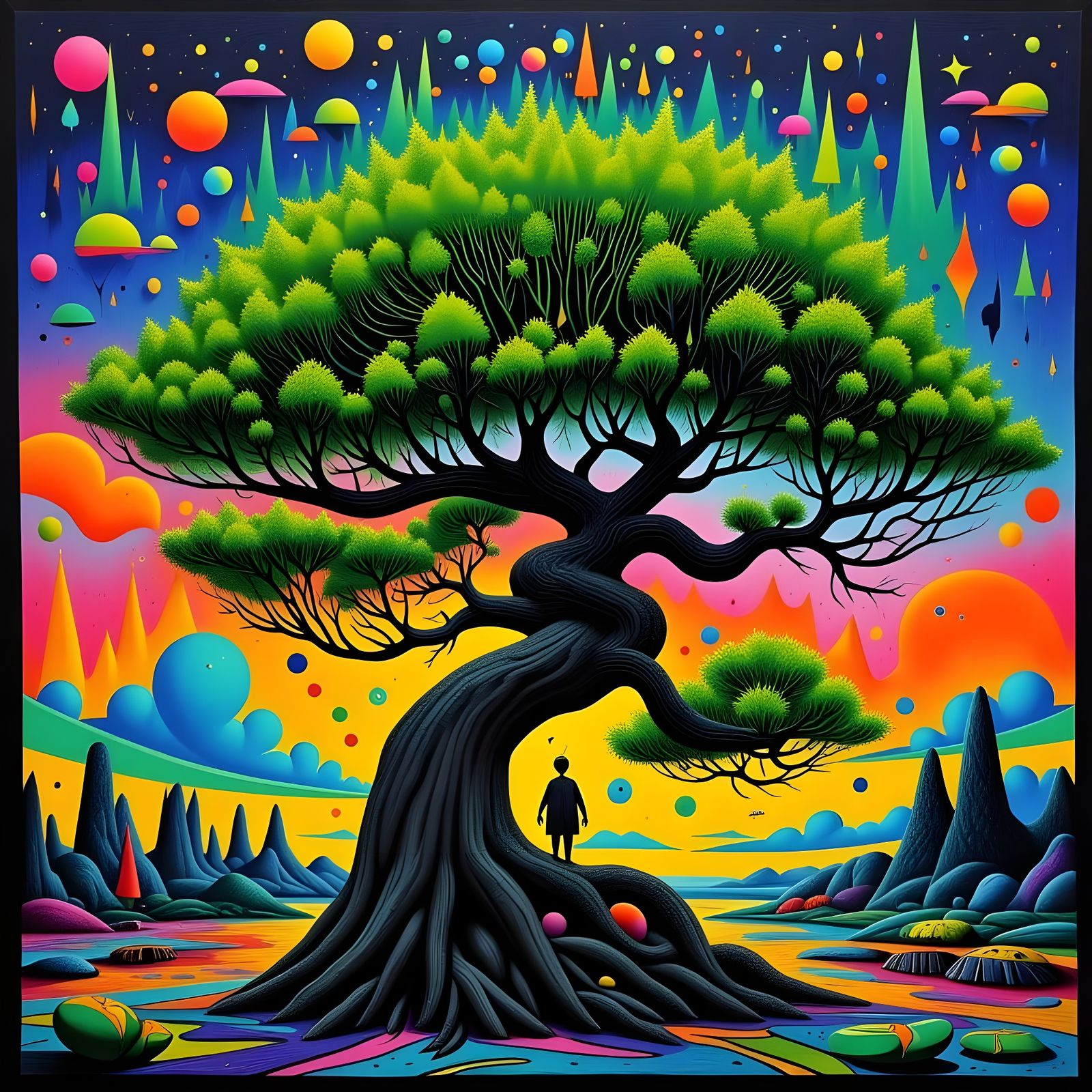 Bonsai Tree: Hobo-Stew Meets IMO LoRa's Bonsai Tree💖☢☣♣♠♦♥‼