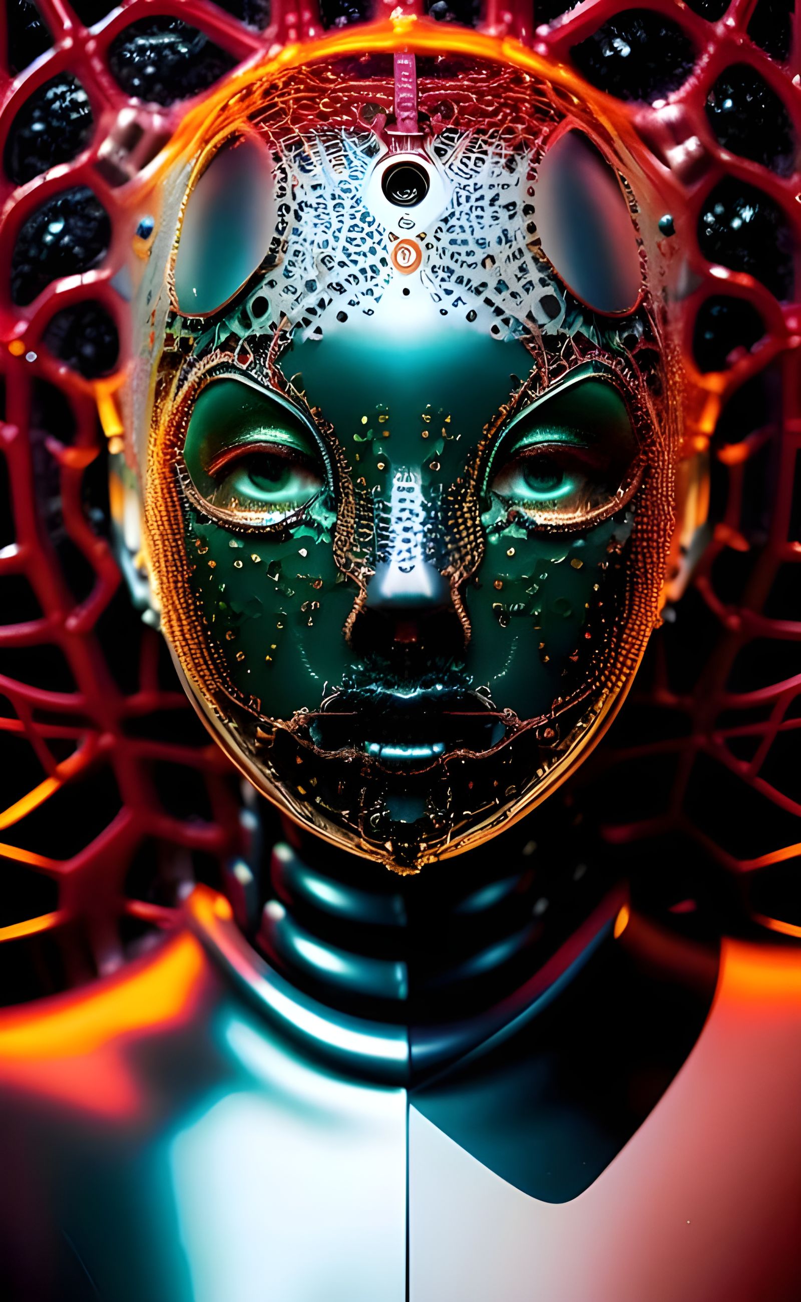 Female robot - AI Generated Artwork - NightCafe Creator