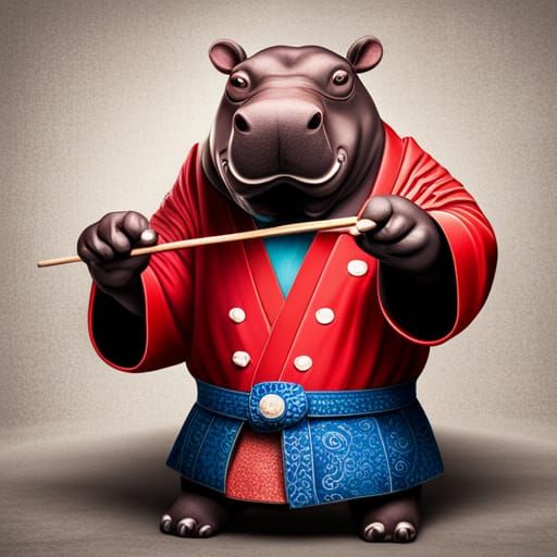 Epic Hippo - AI Generated Artwork - NightCafe Creator