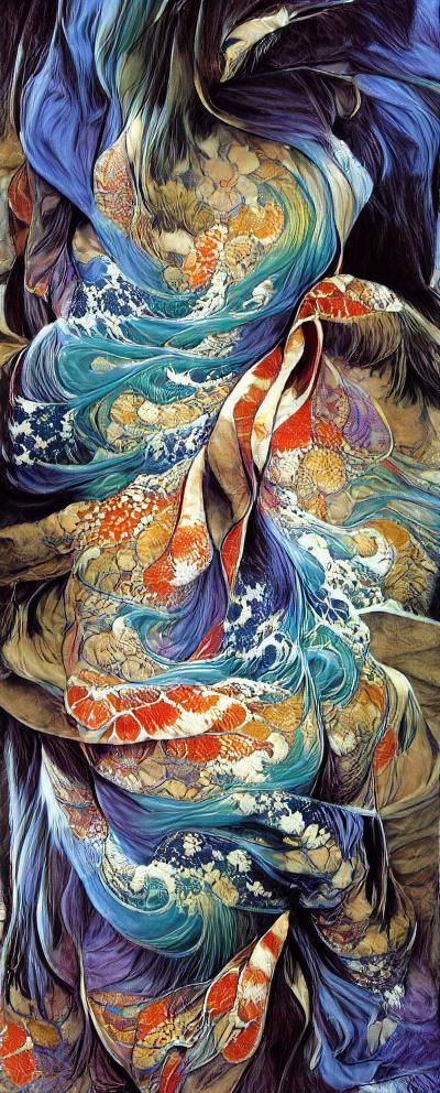 Silken Waves PV01F - AI Generated Artwork - NightCafe Creator