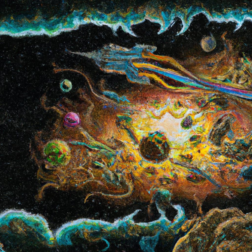 The Neutronians fight off the Third World Order, intricately detailed ...