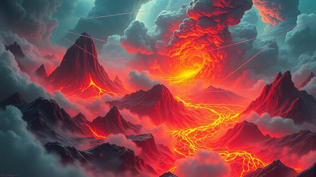 "When The Earth Fights Back" - Raging Earth Landscape in Cyb...