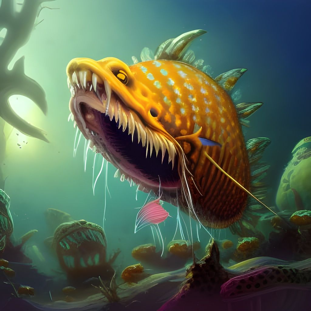 Hideous Fish - AI Generated Artwork - NightCafe Creator