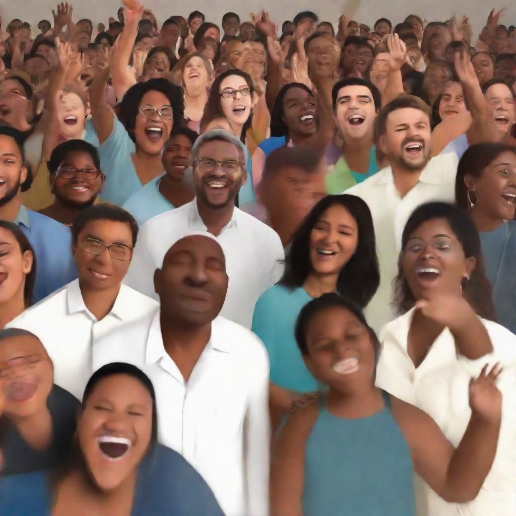 Church singing - AI Generated Artwork - NightCafe Creator