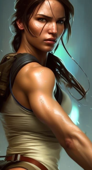 Lara Croft - AI Generated Artwork - NightCafe Creator