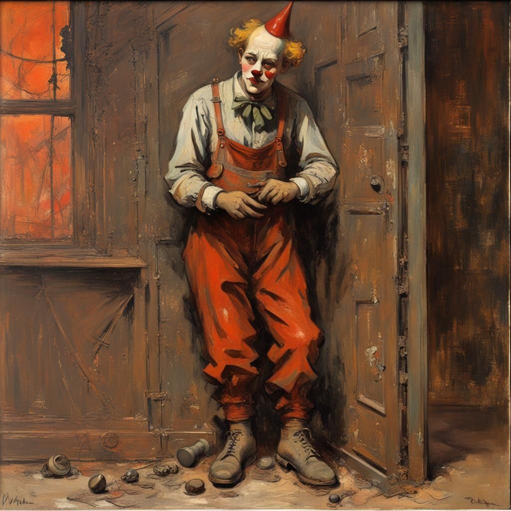 Clown K - 17 - AI Generated Artwork - NightCafe Creator