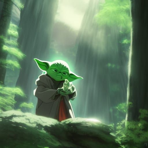 Yoda: Ready I Am, Are You? - AI Generated Artwork - NightCafe Creator