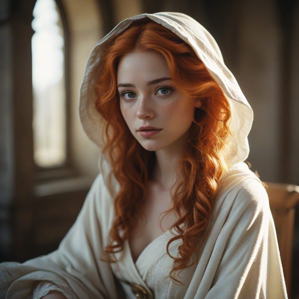 Dream woman. - Ethereal Fae Princess in Enchanted Castle