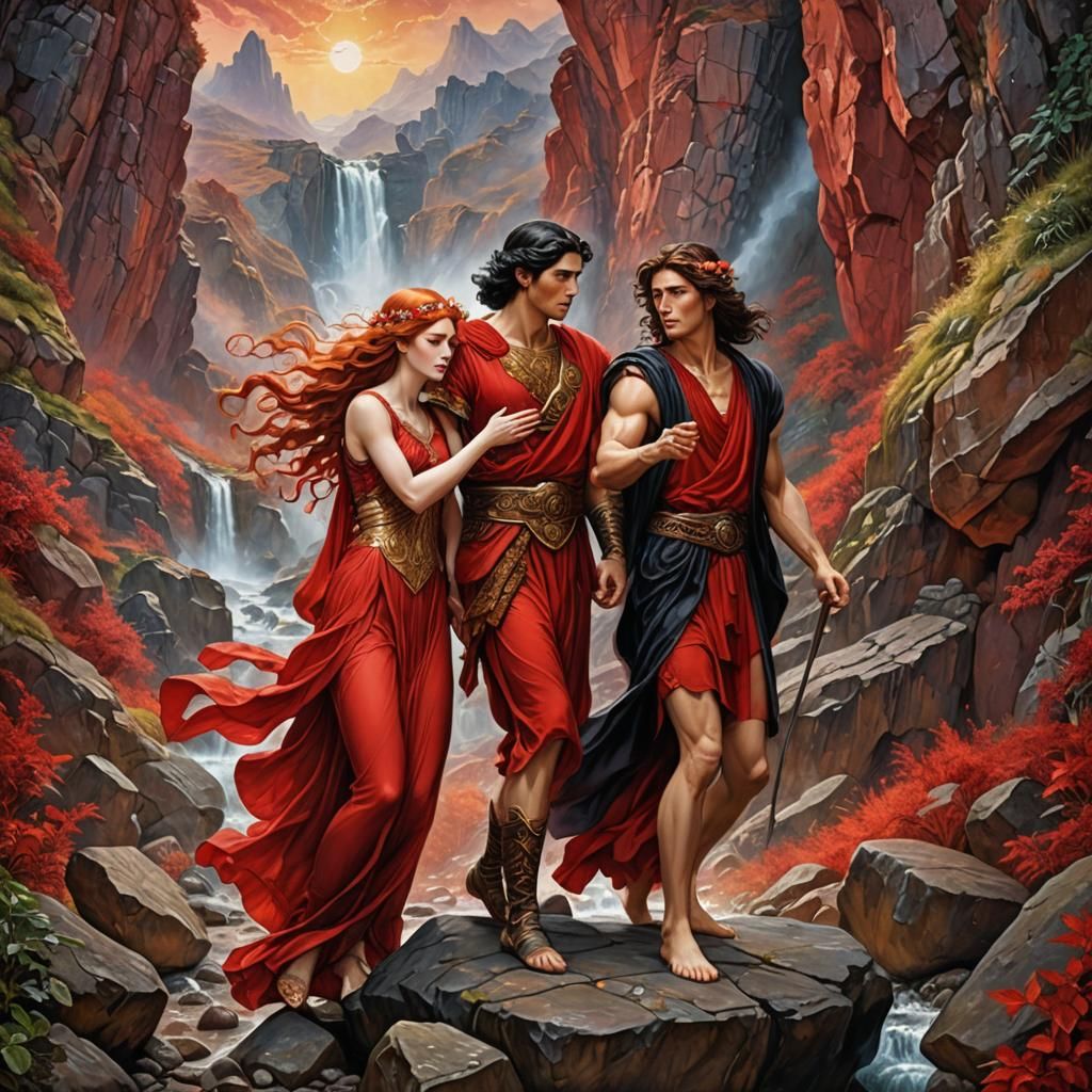 Deucalion, Pyrrha and their First-Born Son, Hellen, Progenitor of the ...