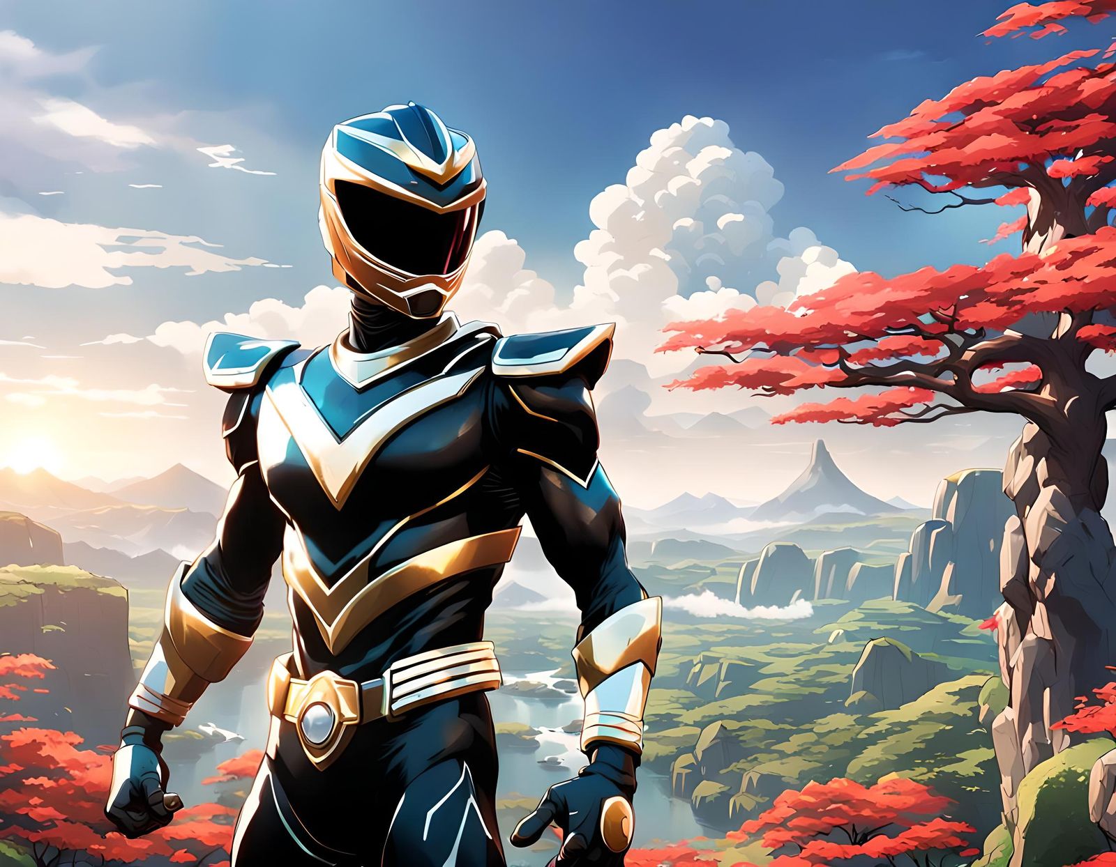 Black power ranger - AI Generated Artwork - NightCafe Creator